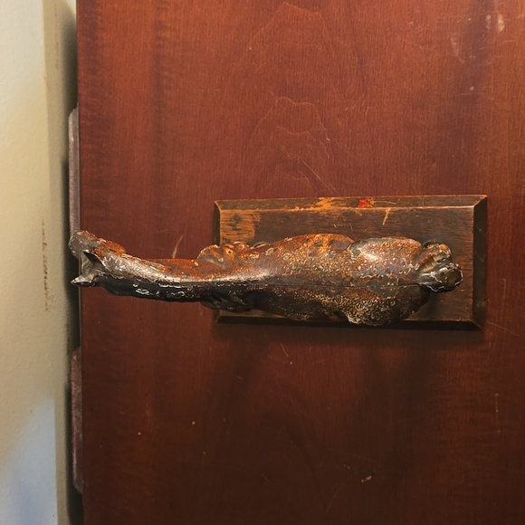 Hubley | Accents | Hubley Cast Iron Chippy Paint Horse Statue Doorstop ...